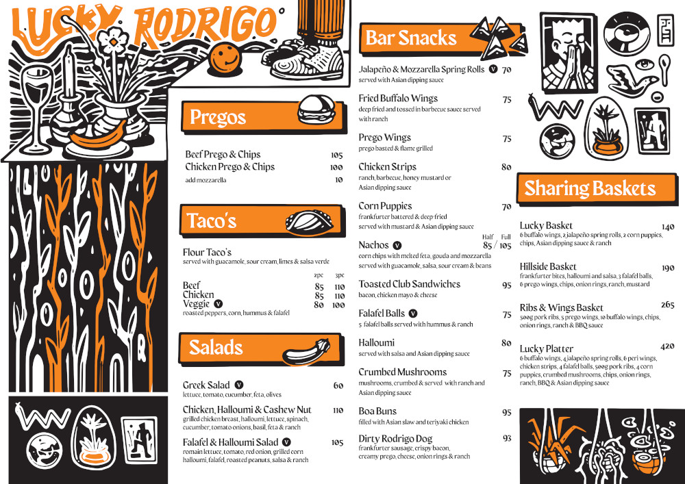 Lucky Rodrigo Restaurant & Bar ~ Open Tuesday - Saturday