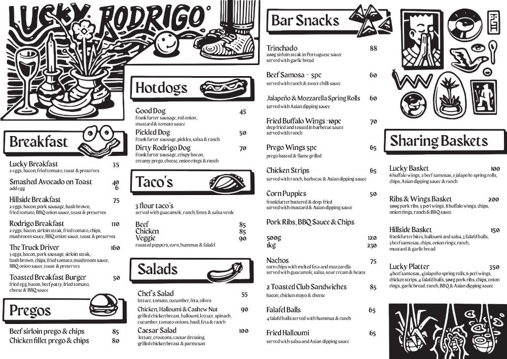 Lucky Rodrigo Restaurant & Bar ~ Open Tuesday - Saturday